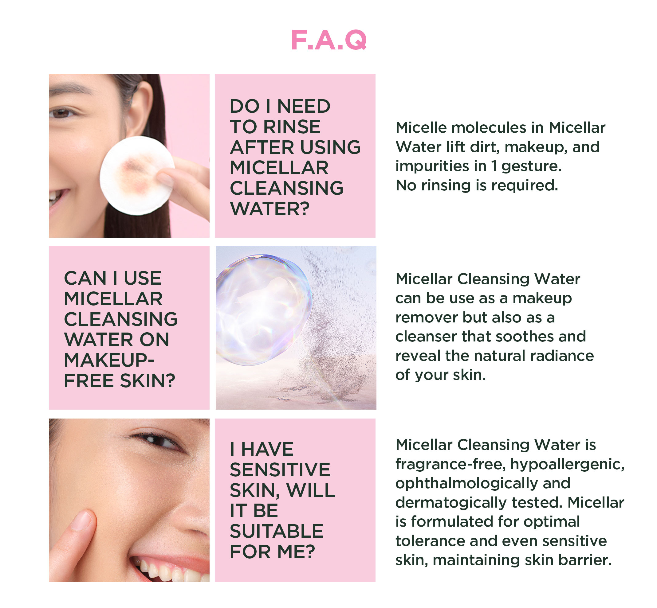 Garnier Pink Micellar Water Pink (125ML/400ML) - For Sensitive Skin ...