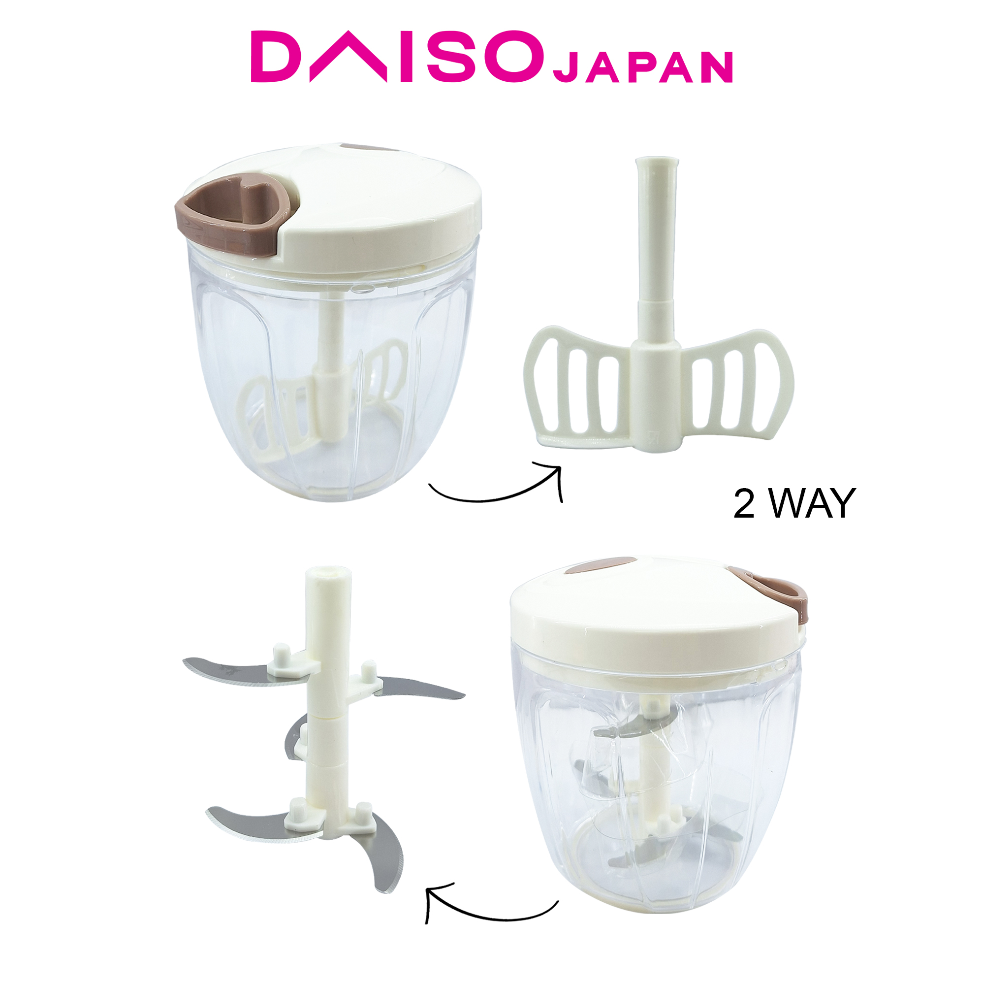Daiso Manual Vegetable Cutter and Mixer | Shopee Philippines