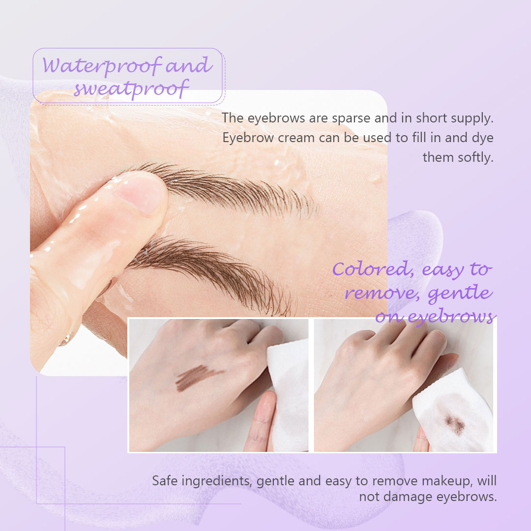 Ashley Shine Waterproof Eyebrow Cream Long Lasting 24H Cosmetics AS5143 ...