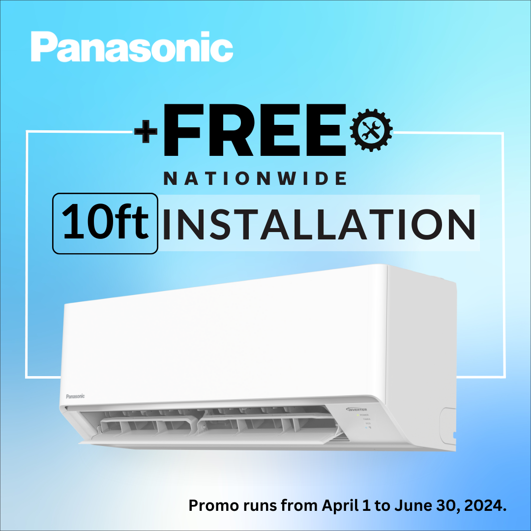 Panasonic CS-PU9AKQ 1.0HP Standard Inverter Split Type Aircon | Shopee ...