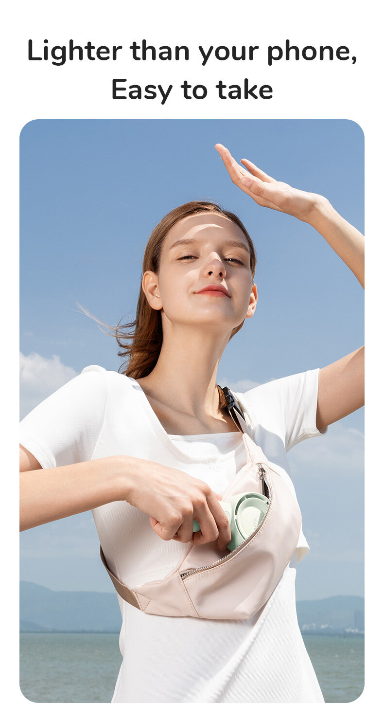 Jisulife Personal Handheld Turbo Fan Rechargeable (4000mAh) | Shopee ...