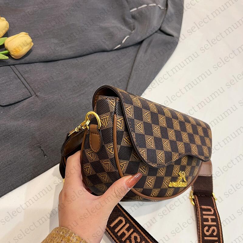 【High-End Mumu】 M288 High Quality Leather Classic Saddle Shoulder Bag ...
