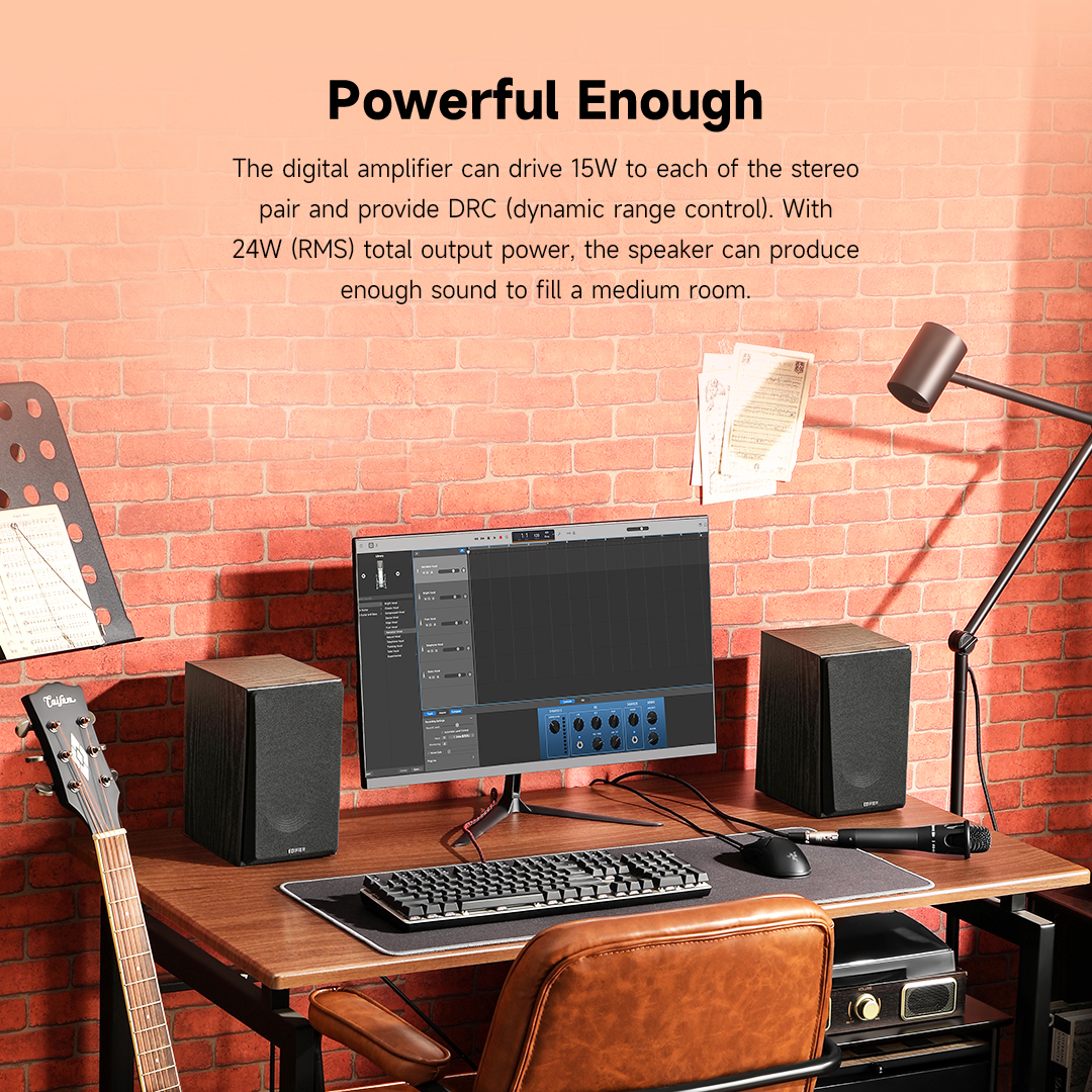 Edifier R990BT 2.0 Active Multimedia Speaker 24W total output power ...