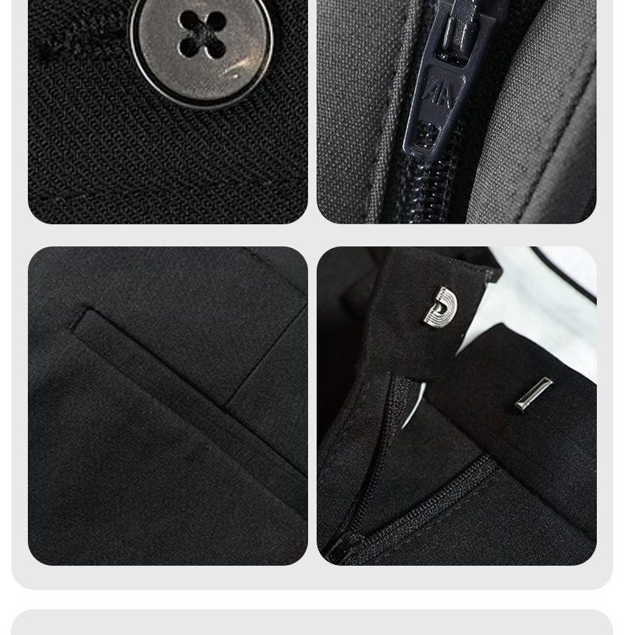 ACHSAWAKE Men's Pants Korean Fashion Suit Pants Casual Alvin Trousers ...