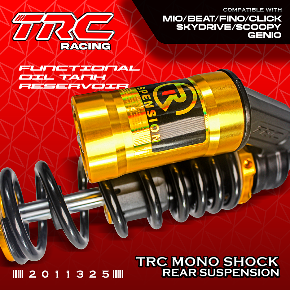 TRC Racing Scooter Shock 325mm Suspension Mio Beat Click Fino Gear Scoopy 2011-325 | Shopee ...