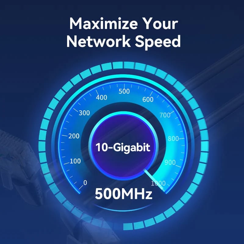 Vention Cat6A UTP 10Gbps High-Speed Ethernet Patch Cable with Right ...