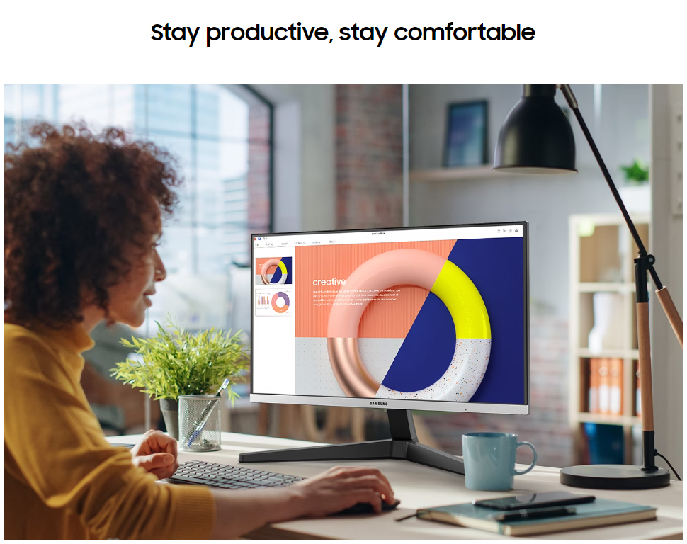 Samsung 27" 100Hz Full HD IPS Essential S3 Monitor LS27C330GAEXXP for ...