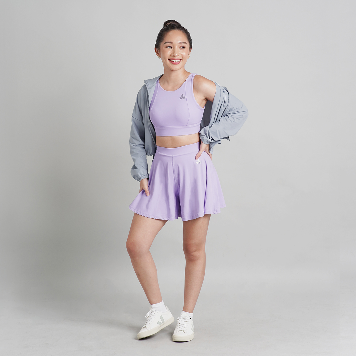 Lotus Activewear SPF 50+ UV Protection Pearl Cropped Parachute Jacket ...