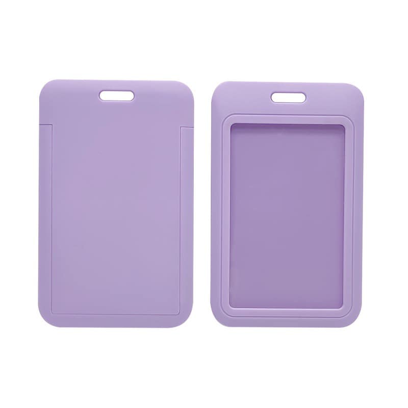 Plastic Box ID Card Holder Id Badge, Vertical, Double Sides Visible ...