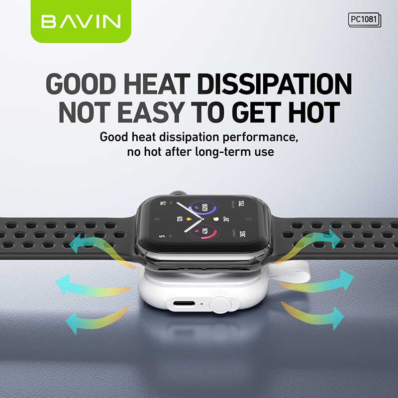 BAVIN PC1081 Portable Travel Wireless Magnetic Charger Power Bank ...