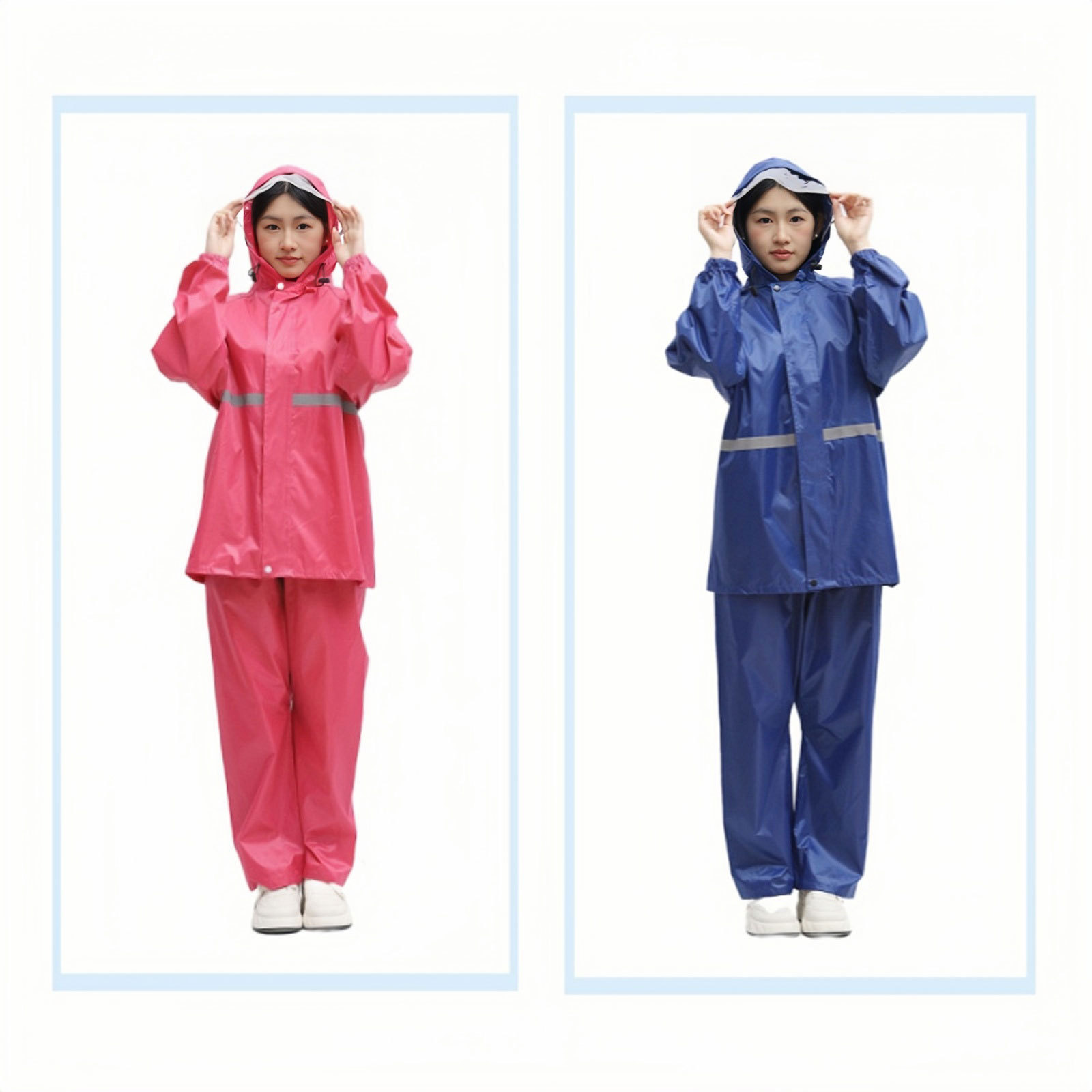 Raincoat Rain Pants Suit Men And Women's Full Body Rainstorm Proof ...