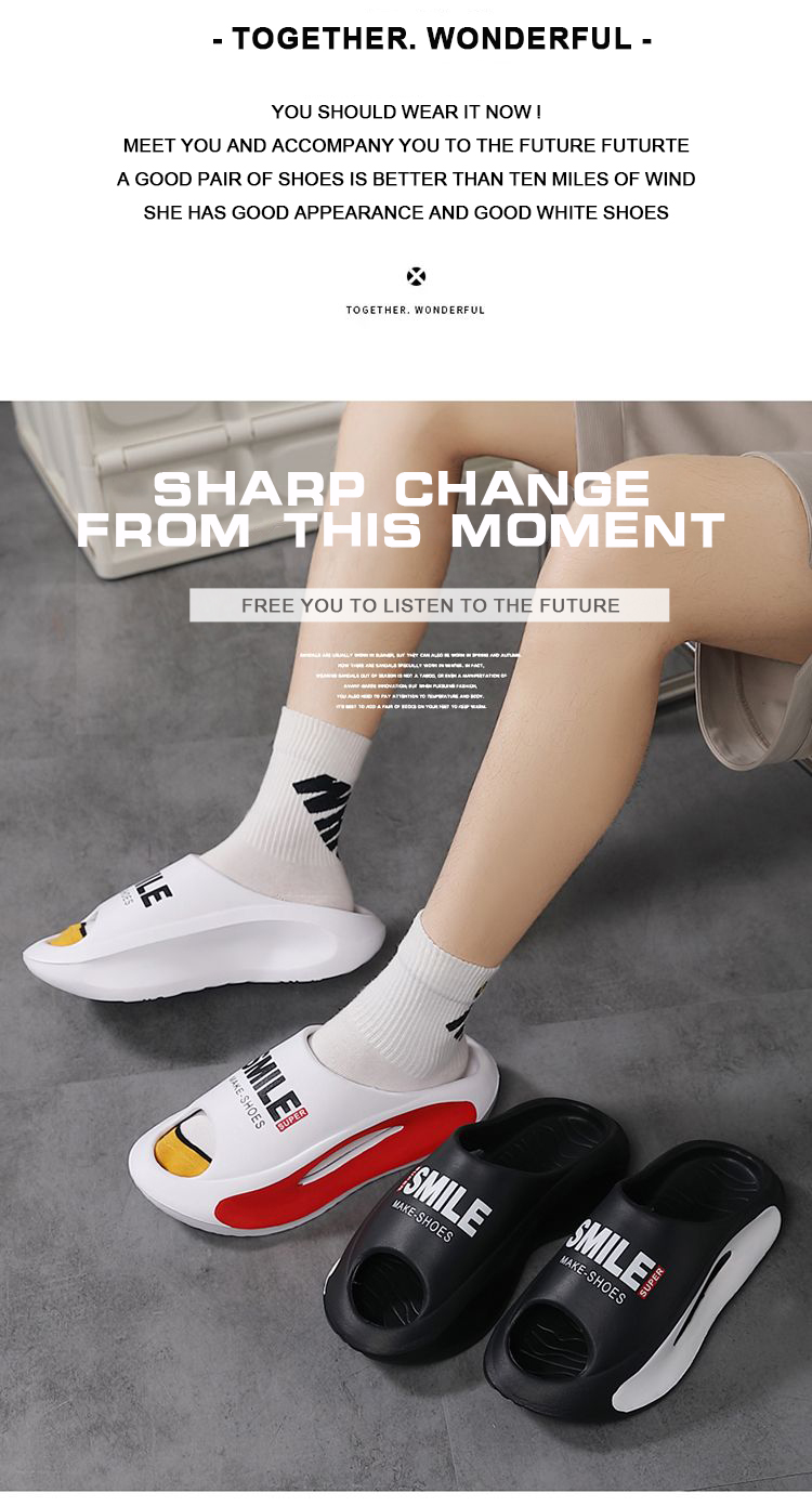 Men's fashion sports sandal Anti-slip and anti-friction thick sockliner ...