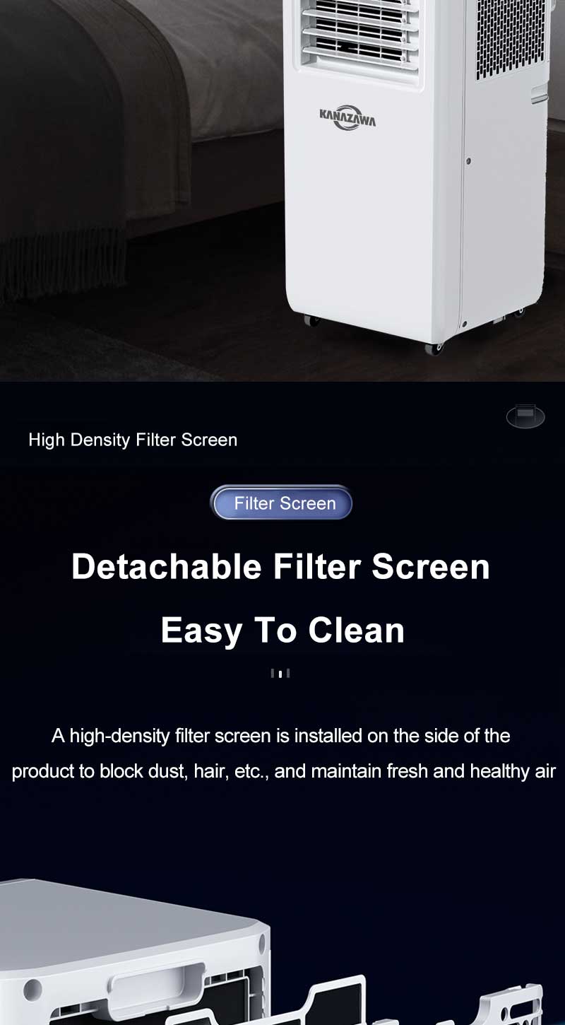 KANAZAWA 1.0HP Air Conditioner Household With LED Touch Screen Aircon ...