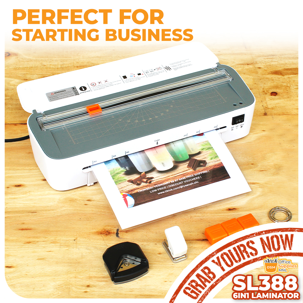 6in1 Laminating Machine A4 SL388 lamination MINI Hot/Cold ABS Laminator ...