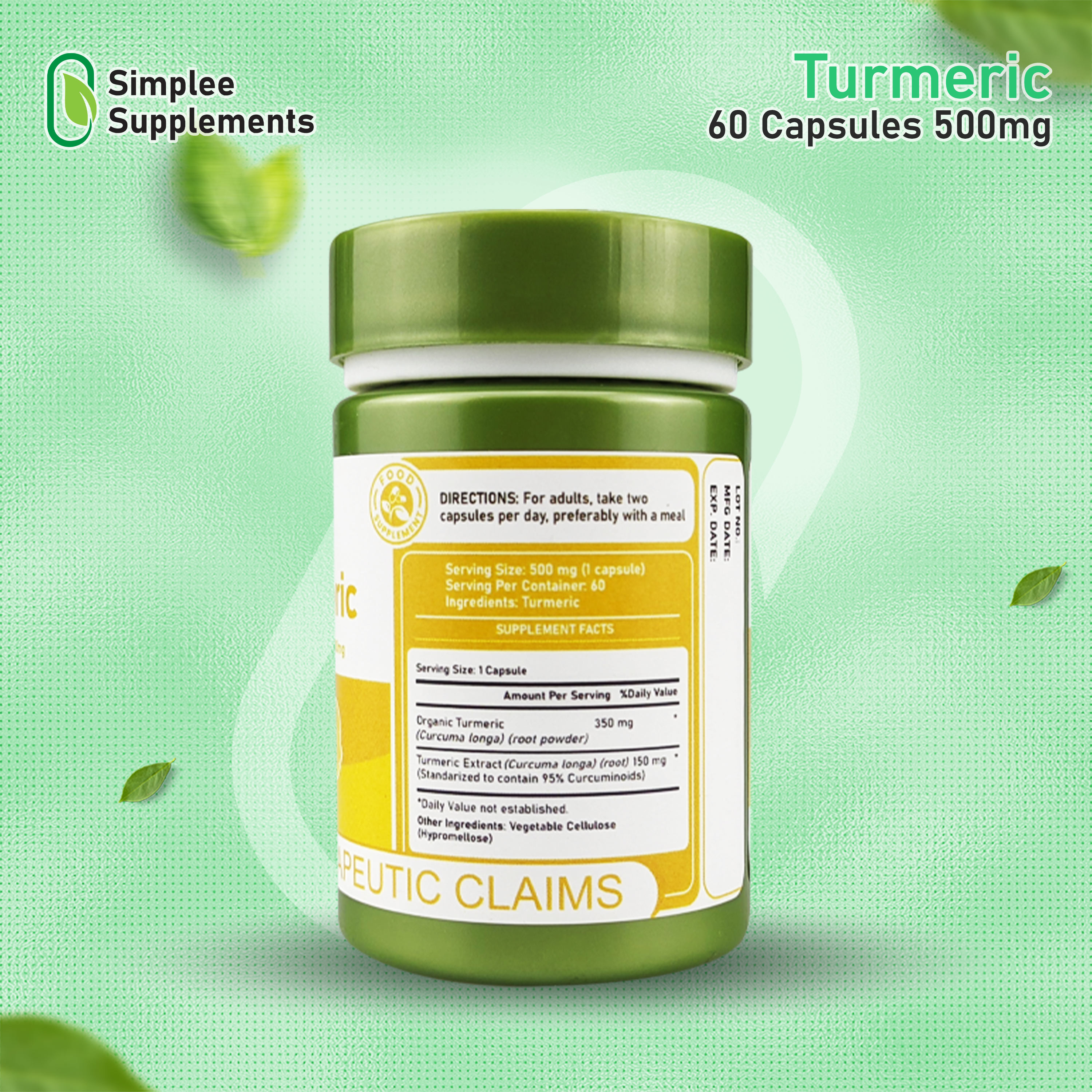 Simplee Turmeric Capsule Supplement | Shopee Philippines