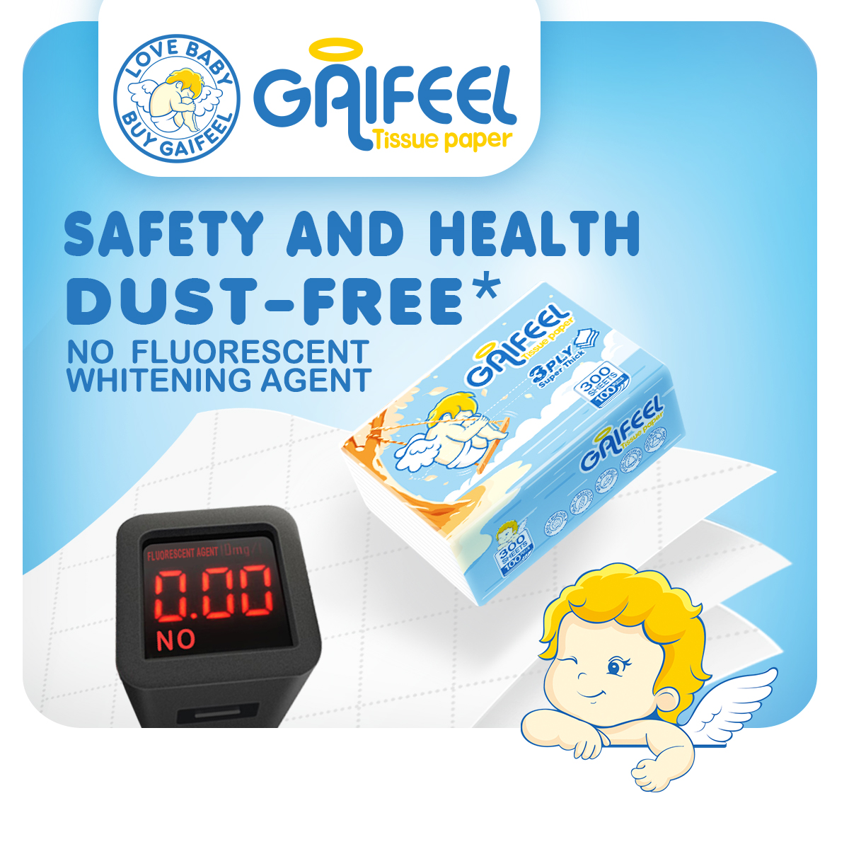 GAIFEEL Facial Tissue Paper Tissue Paper Face Towel Soft And Gentle ...