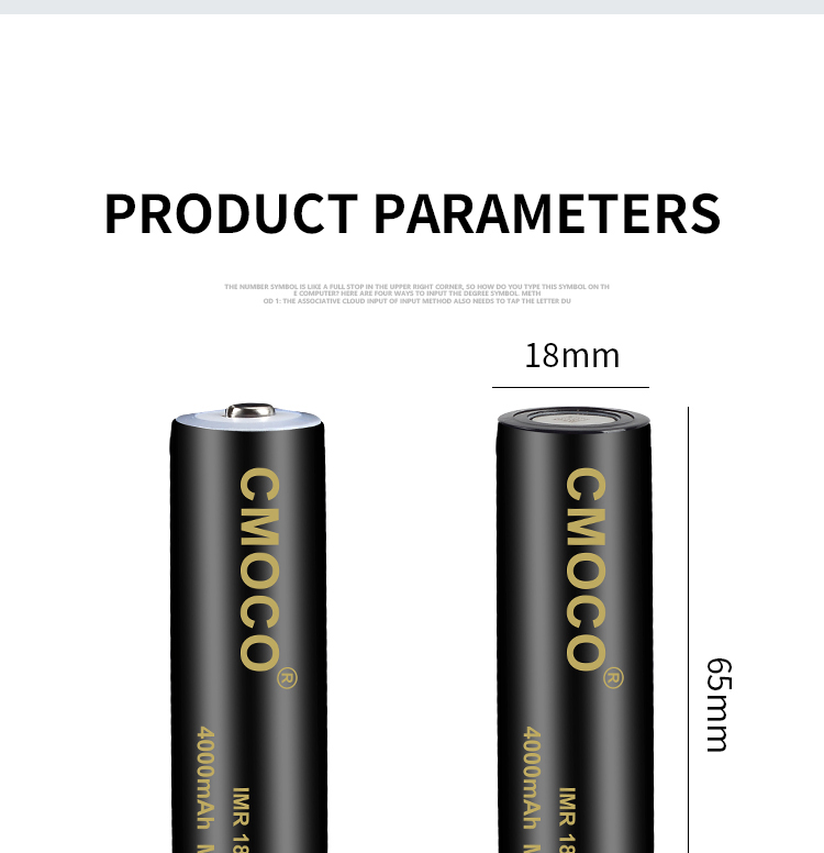 2PCS Legit CMOCO 18650 Battery 4000mah 40A 3.7v Lithium Rechargeable ...