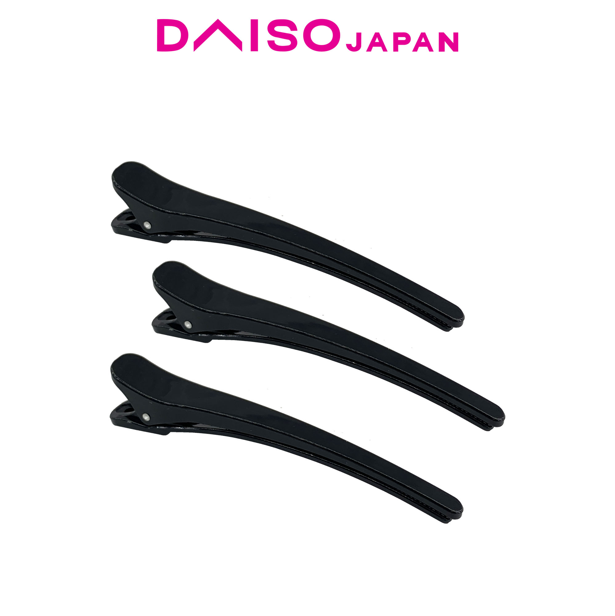 Daiso Black Curl Clip (3 pieces) for Women's Hair Styling | Shopee ...