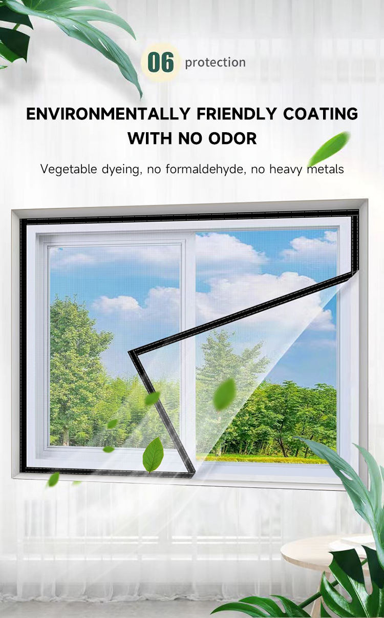 Suez Upgrade Anti Mosquito Net Window Screen Magnetic With Velcro Mesh ...