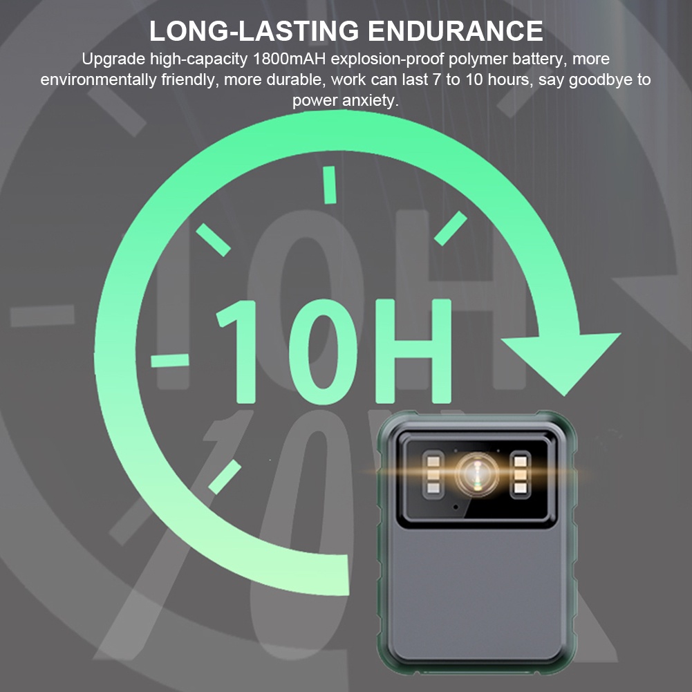 L9 2K HD WIFI Body Camera Infrared Vision Mini Camcorder Video Law Enforcement Security Built-in ...