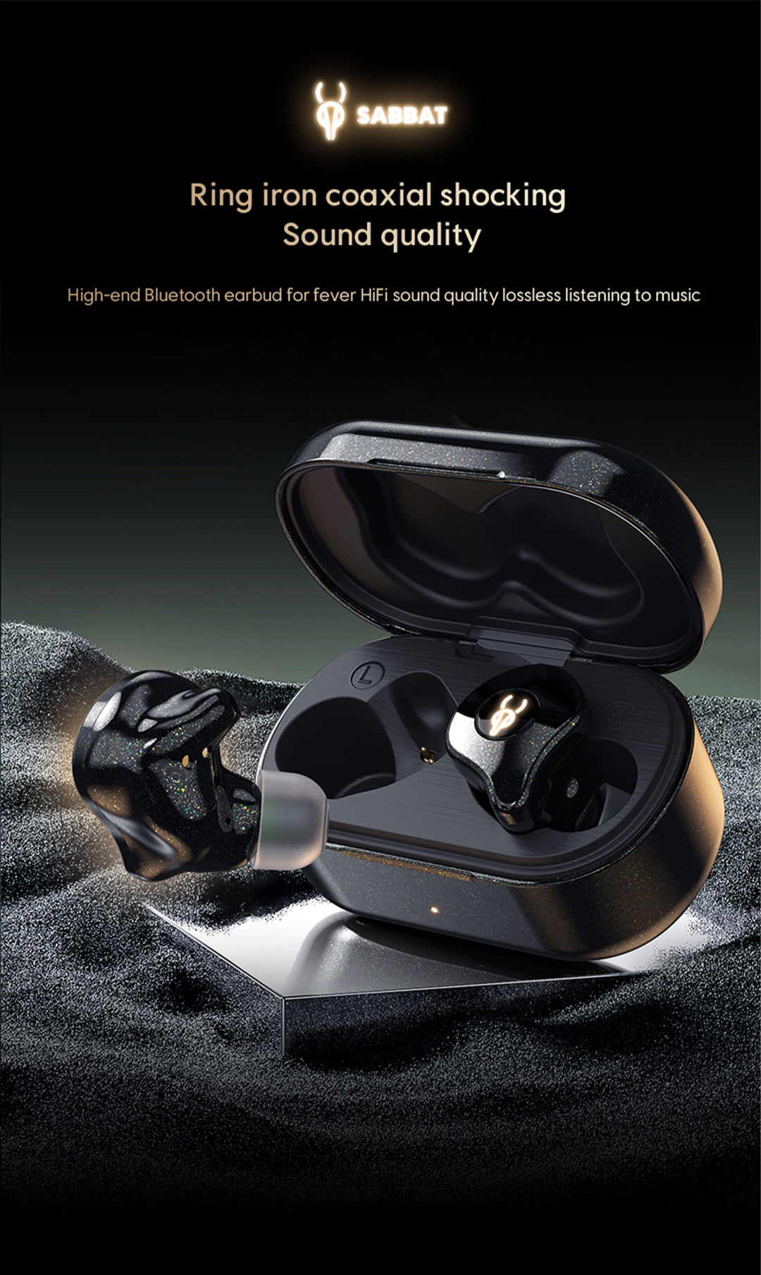 Sabbat E16 (Aurora Green) Music and Gaming 3D High Definition TWS ...