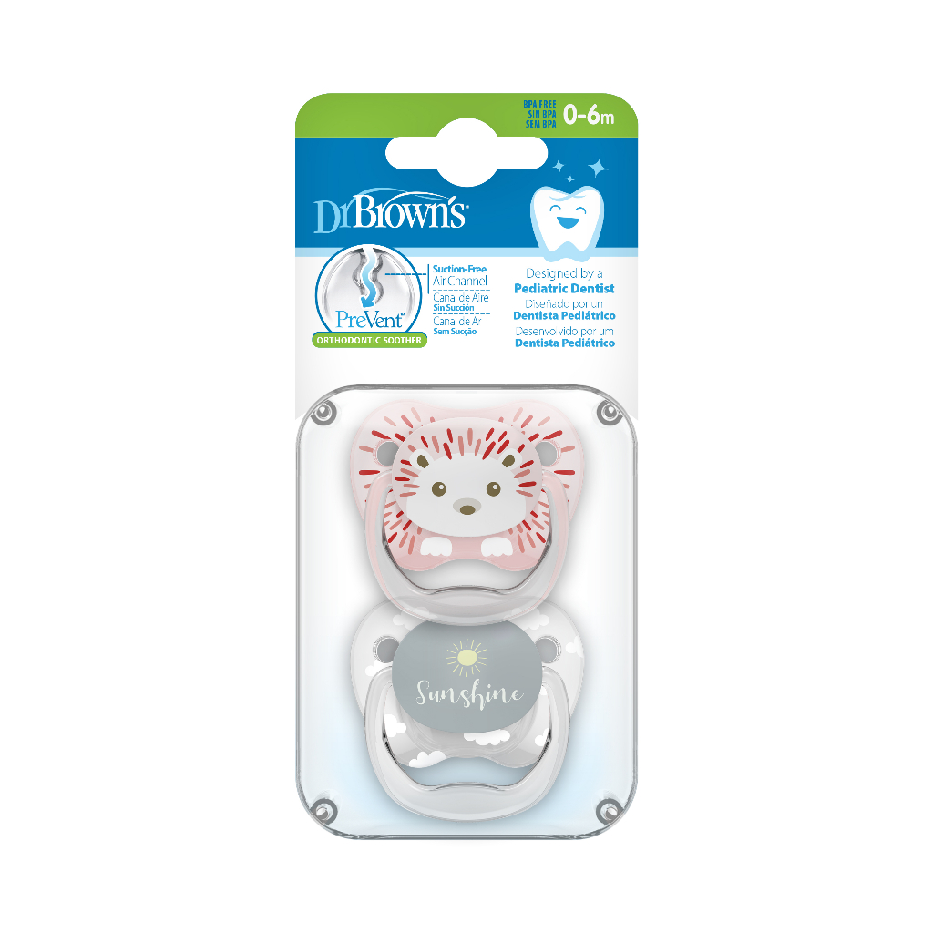 Dr. Brown's Pacifier Prevent Stage 1, 2pcs/pack 0 to 6 Months | Shopee ...