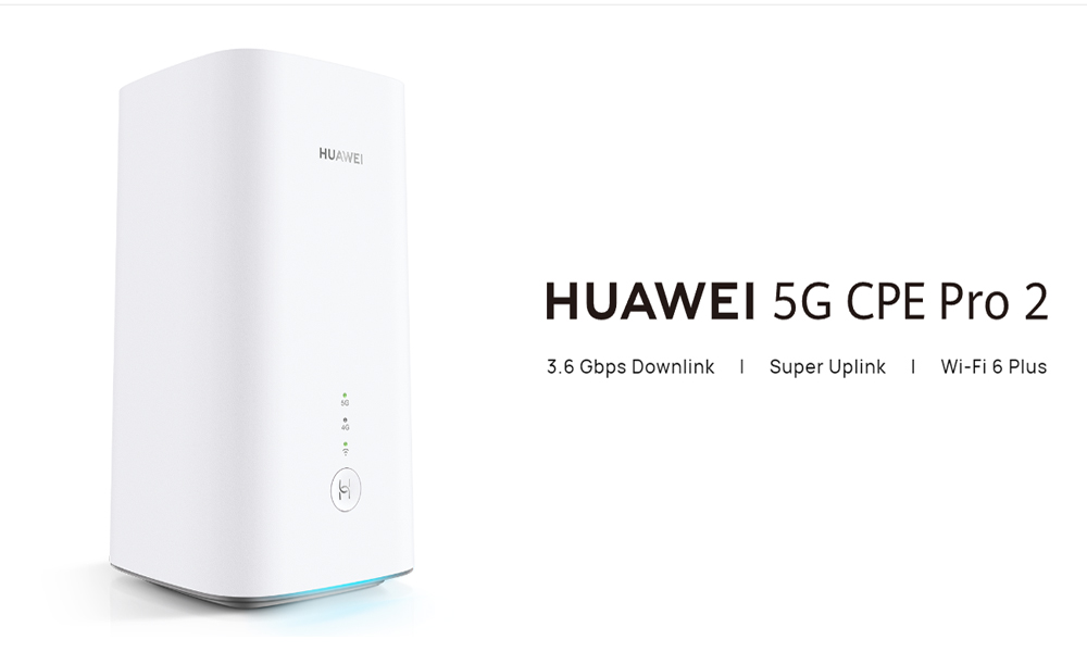 Huawei 5G CPE Pro 2 H122-373 Wi-Fi 6 Plus Router Modem with 3.6Gbps Downlink and SIM Card Slot ...