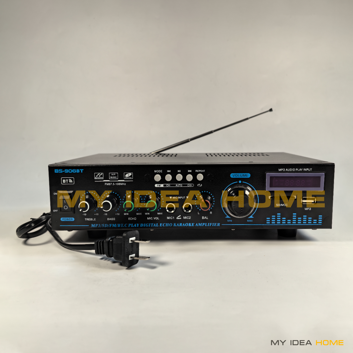 BOSCA Amplifier with Bluetooth USB/SD FM Stereo Audio 2Ch X 400W Power ...