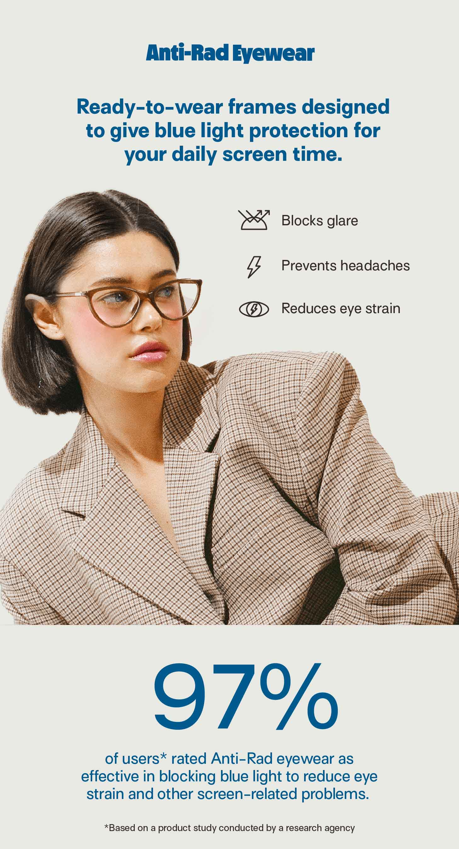 Sunnies Studios Anti Radiation Eyewear Fran (Non-graded Blue Light ...