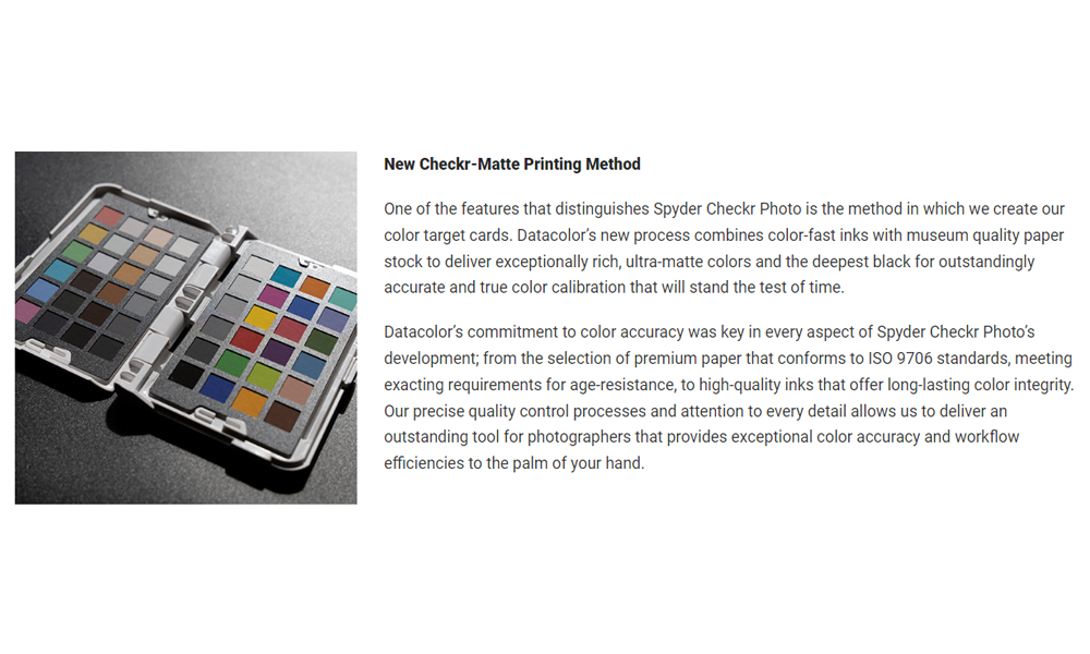 Datacolor Spyder Checkr Photo Color Chart and Calibration Tool Cards ...