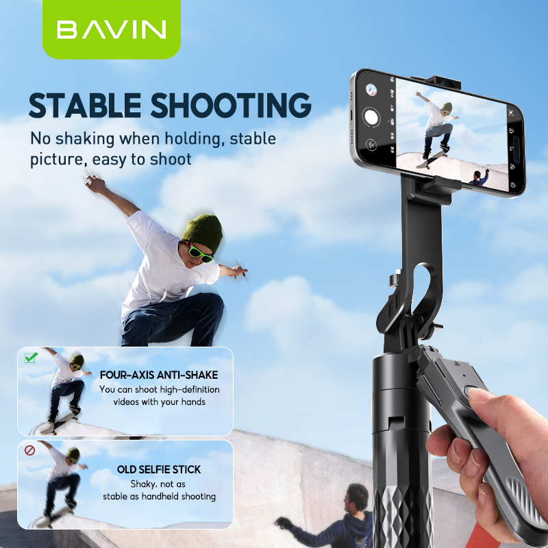 BAVIN P16 Portable Multi-Functional Selfie Stick Tripod Stand 360 ...
