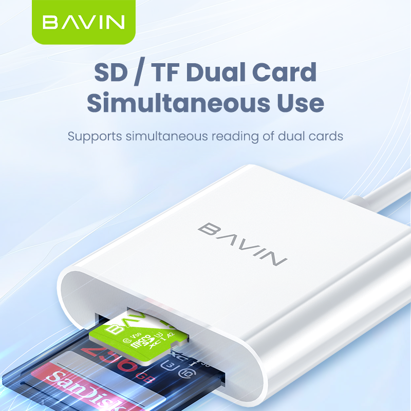 BAVIN O34 / O38 2in1 OTG Card Reader Adapter for TF Card/Memory Micro SD Card Support Data ...