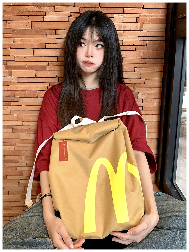 INS HOT BACK TO SCHOOL Bag New Large-capacity Paper Bag Backpack Female ...