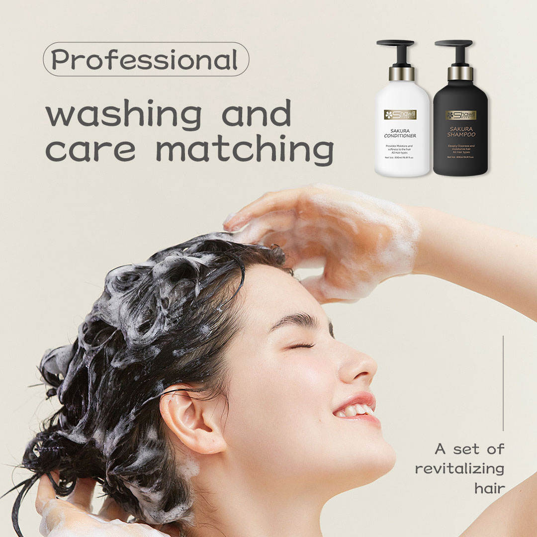 Shawill Sakura Shampoo + Conditioner Clean Scalp Moisturize Hair Care 2 ...