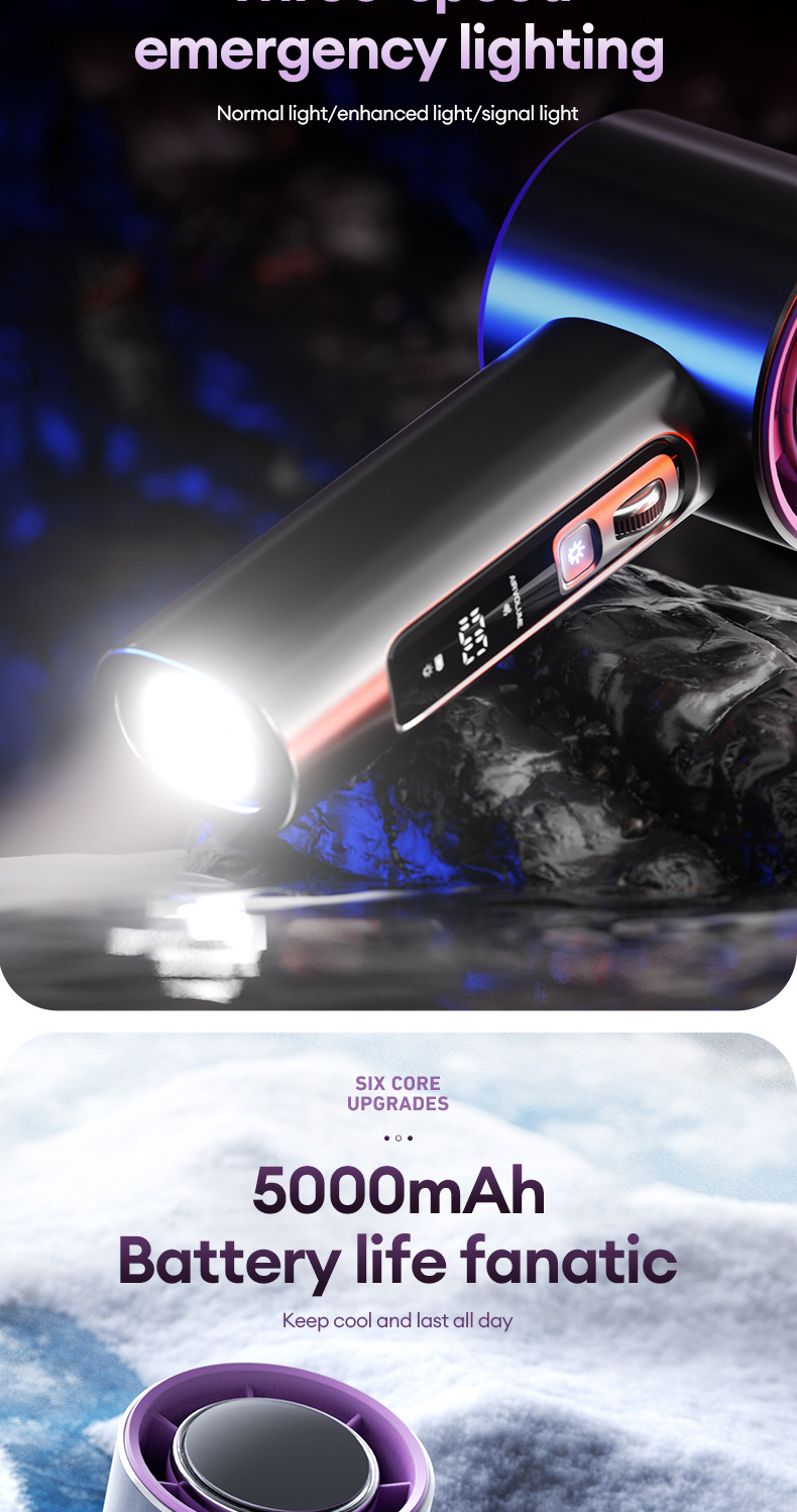 AVIDUS N100 mini portable turbo handheld fan with high wind power and ...