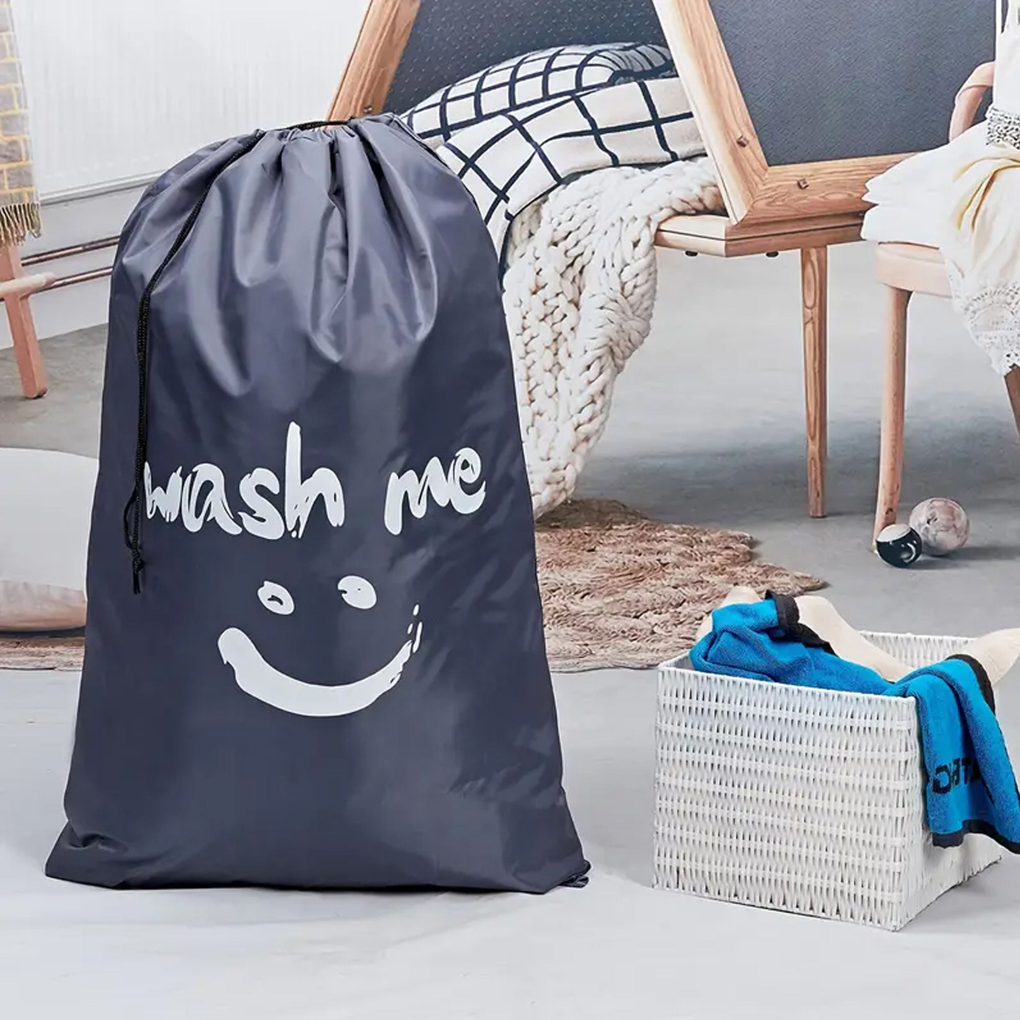 Portable Dirty Clothes Bag Large Capacity Travel Laundry Organizer ...