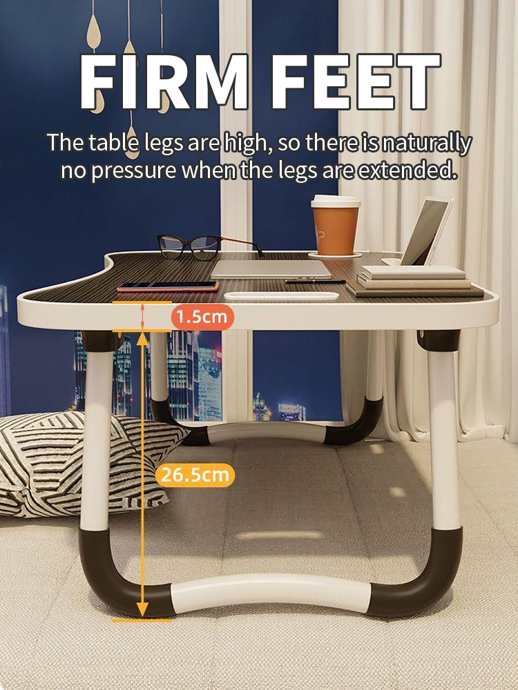 ICON Mini Desk Study Bed Table Foldable Wooden Computer Folding Dining ...