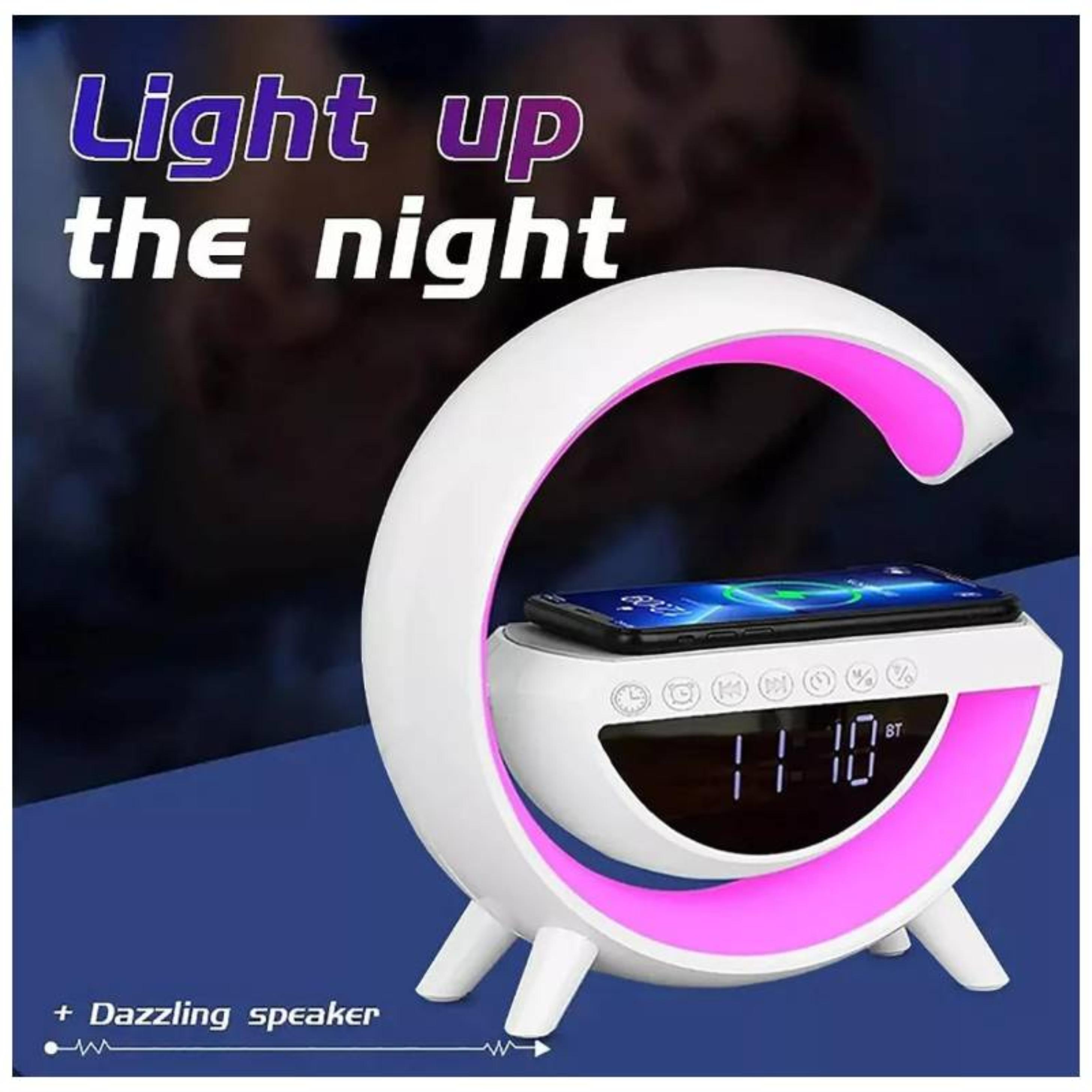 BT-3401 Bluetooth Speaker 15W LED Atmosphere RGB Light Wireless Charger ...