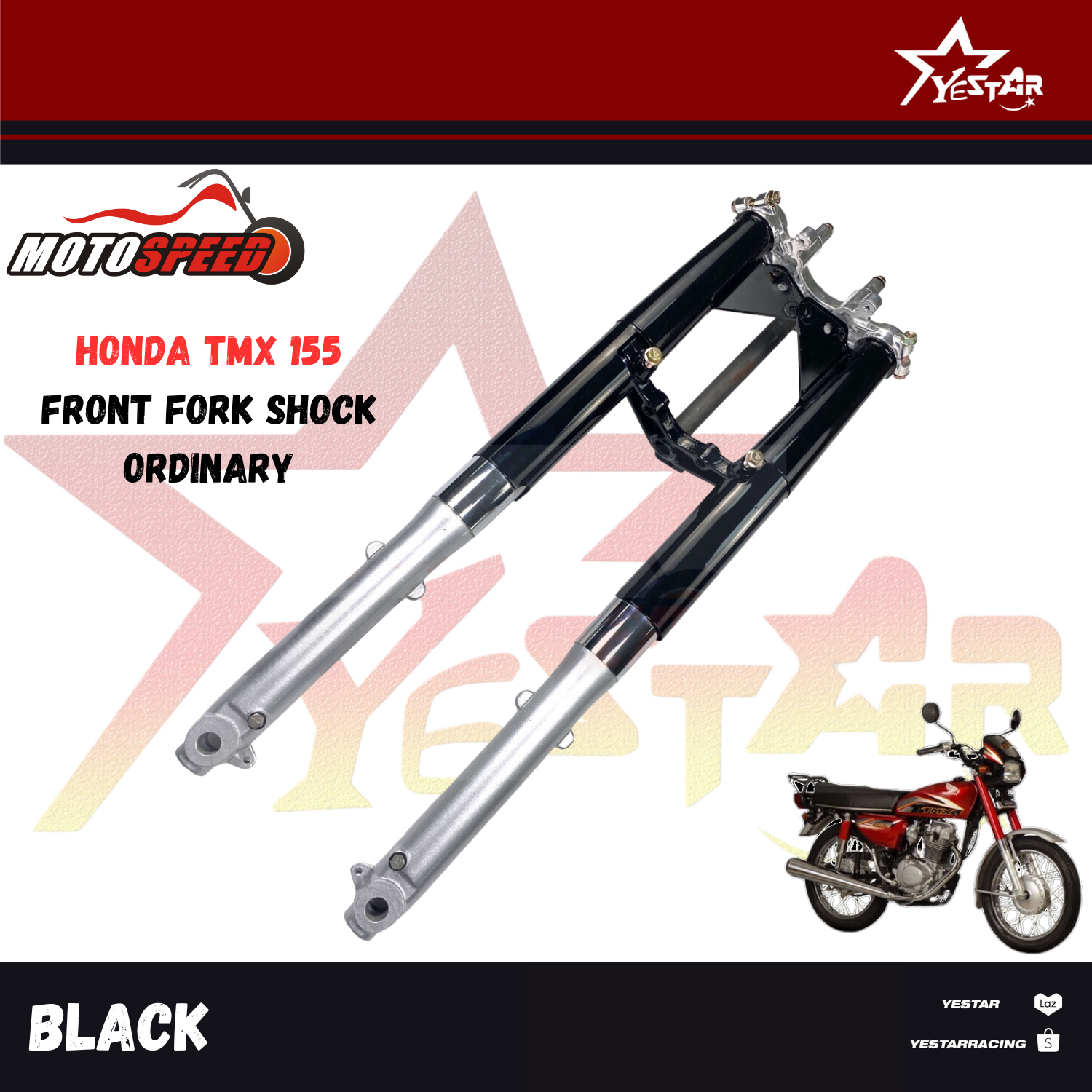 YESTAR PH 1 Set Honda TMX 155 front shock assembly with T Post assembly ...