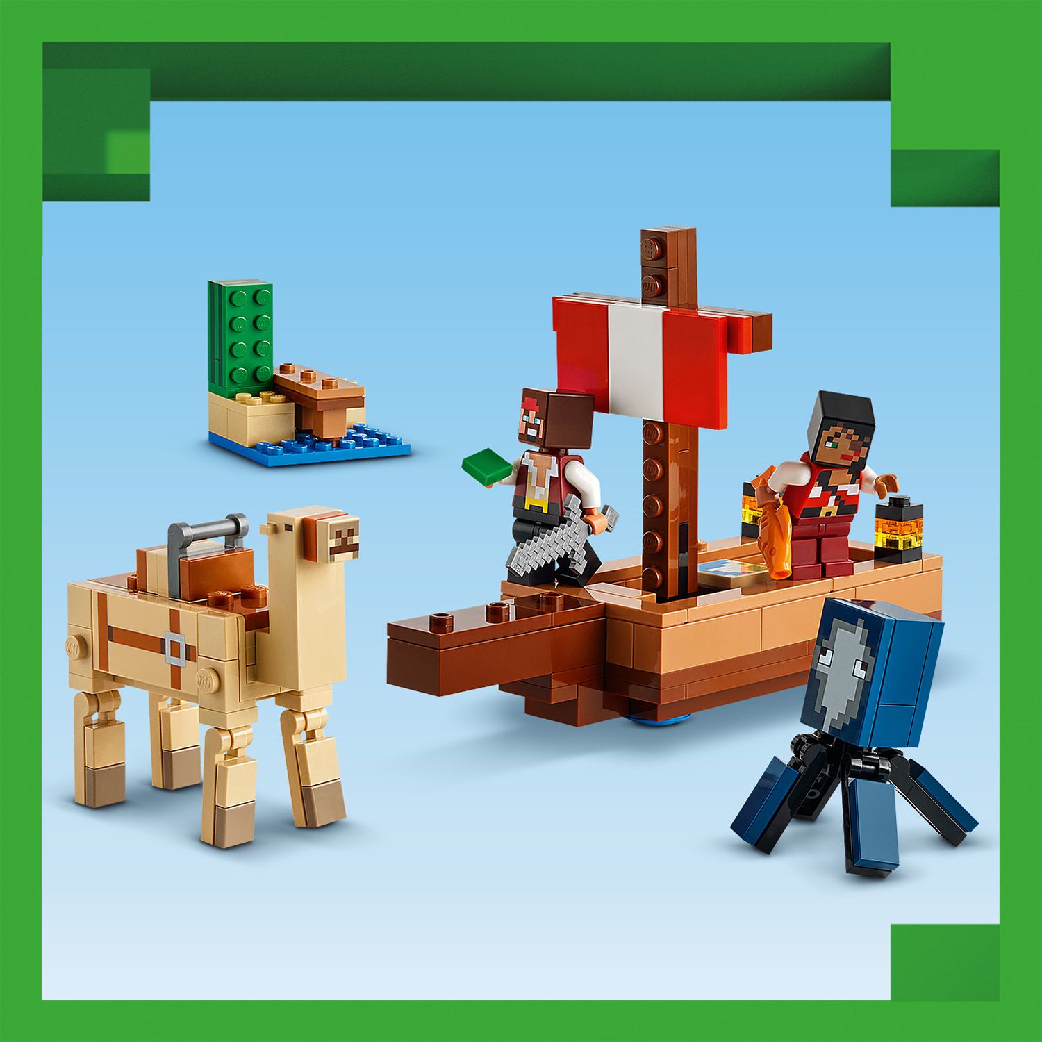 LEGO Minecraft 21259 The Pirate Ship Voyage (166 Pieces) | Shopee ...