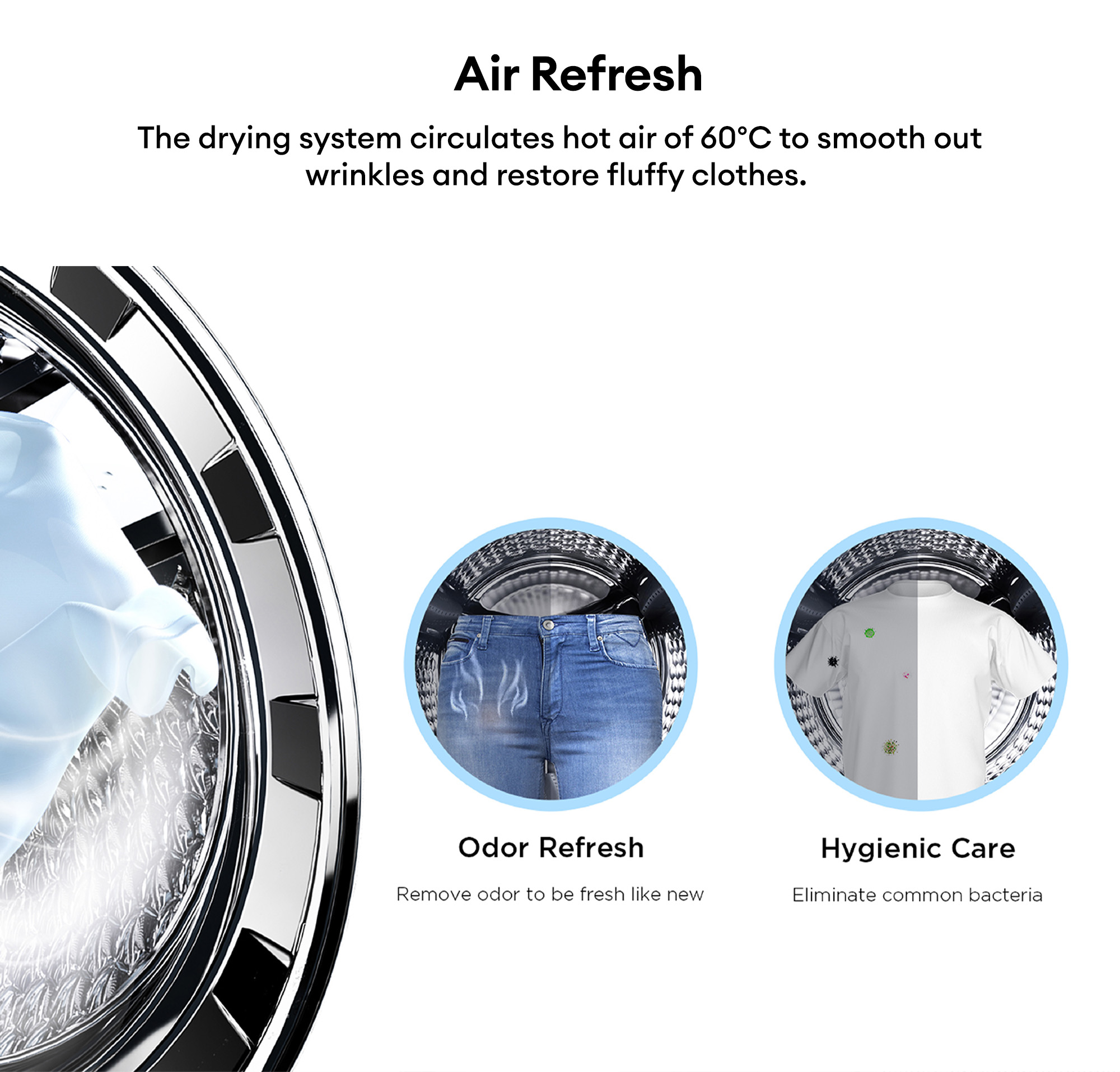 TCL 10.5KG Inverter Front Load Washing Machine (Fast Washing and Drying ...