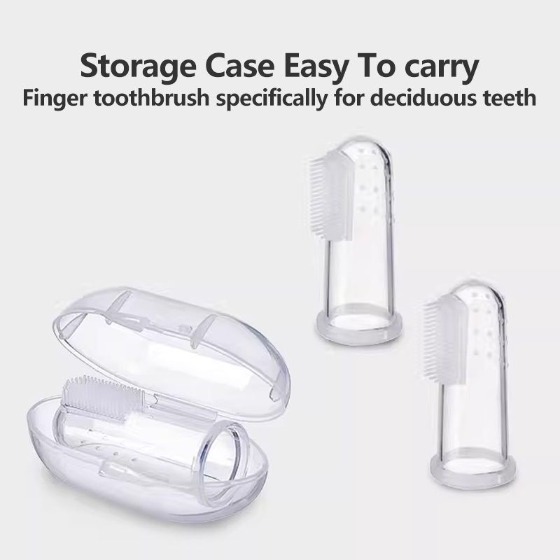Einmilk 3 pcs Baby Finger Brush Silicone Oral Care Baby Toothbrush for ...
