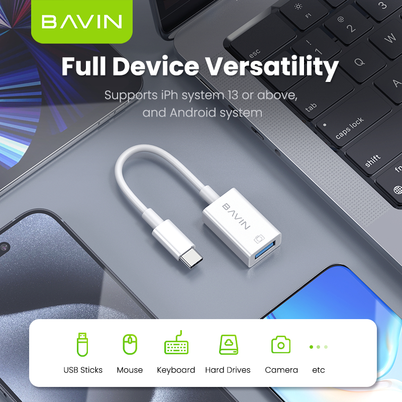 BAVIN O30 / O35 OTG Adapter Plug & Play Type-C to USB 3.0 / iPh to USB ...