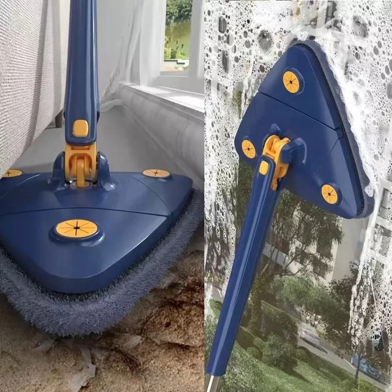 Spin Mop Floor mop Self Wash Triangle Mop Rotatable Cleaning Mop Flat ...