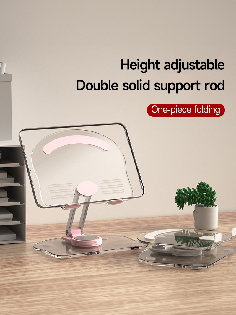 Foldable Non-Slip Tablet Stand Desktop Phone Stand Transparent Acrylic ...