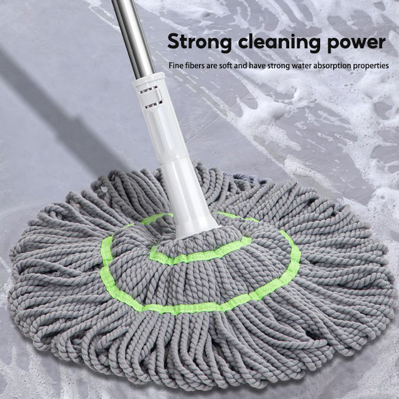 CHIT 360° Rotating Spin Mop Hand-Free Wash Floor Mop Absorbs Water And ...