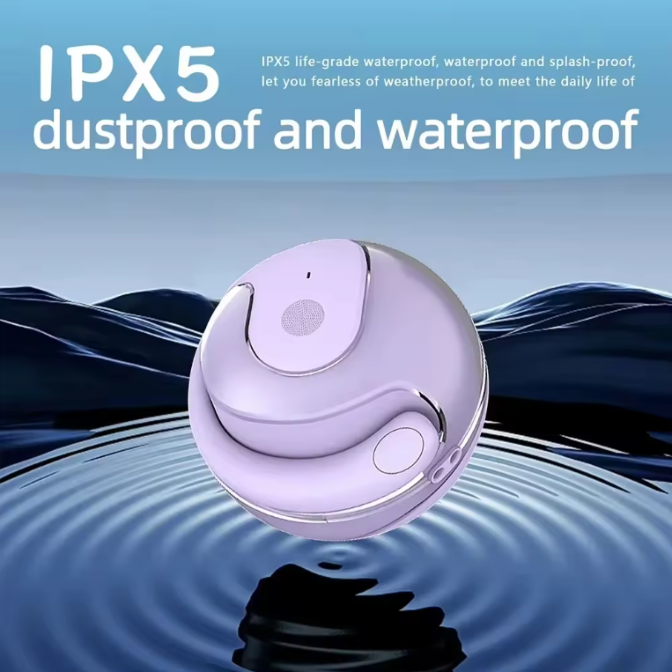 BY01 Wireless Bluetooth Earbuds Noise Reduction Touch Control Spherical ...