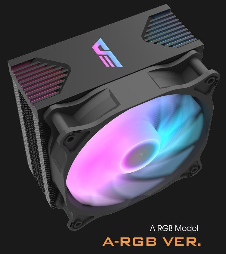 darkFlash CPU Cooler Fan Darkair A-RGB 5V3pin Four Heatpipes Design ...