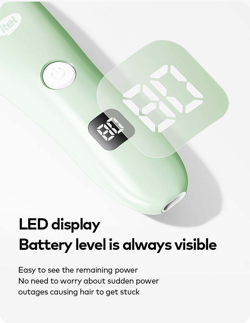 itel IHC-01 Baby Hair Clipper LED display 500mah Battery | Shopee Philippines
