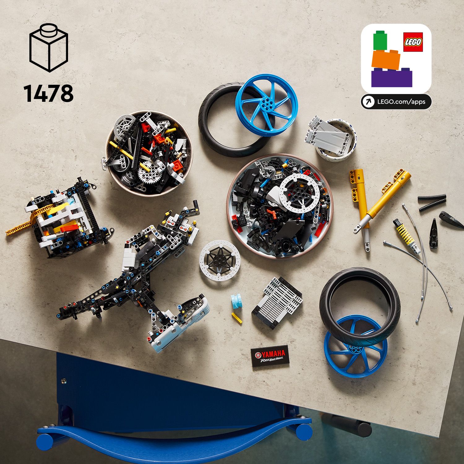 LEGO Technic 42159 Yamaha MT-10 SP Building Kit (1,478 Pieces) | Shopee ...